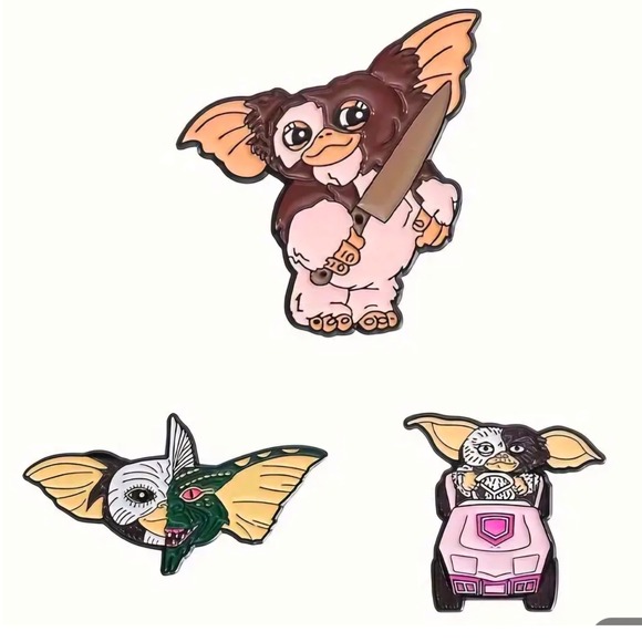 Jewelry | Gremlins Gizmo Enamel Pins Set Horror Movie Collectible ...